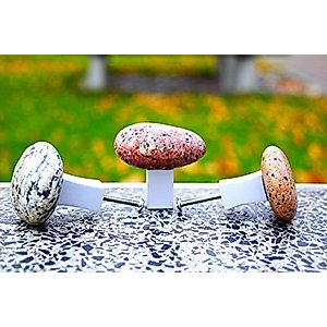 Stone knobs and pulls. Beach Stone Kitchen Cabinet pull knob. Door handle. Stone Cabinet Knobs. Furniture knobs. Drawer Pull. 1 PCS