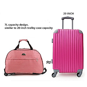 Rolling Backpack, Waterproof Wheeled Backpack, Carry-on Trolley Suitcase Business Backpack with Wheels, Fit 15 inch Notebook