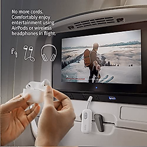 Twelve South AirFly SE, Bluetooth Wireless Audio Transmitter for AirPods/Wireless or Noise-Cancelling Headphones Use with Any 3.5 mm Audio Jack on Airplanes, Gym Equipment or iPad/Tablets