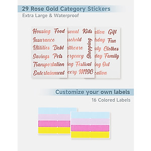 A6 Budget Binder with 10 Zipper Envelopes, PU Leather Money Binder Organizer for Cash Envelope Binder for Budgeting, Savings Binder with Budget Sheets & Stickers, Budget Organizer for Cash