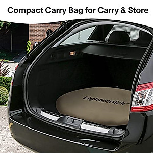 EighteenTek Halloween Decoration Screen House Room Pop Up Gazebo Outdoor Camping Canopy Tent Sun Shade Shelter Mesh Walls Not Waterproof 10’x10’ Beige