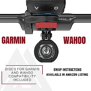 KOM Cycling CM06 Quick Release GoPro Computer Mount for Wahoo and Garmin Bike Computers (Bike Mount Compatible with Edge 1030, Elemnt Roam and others) 1030 Bike Mount compatible with GoPro Accessories