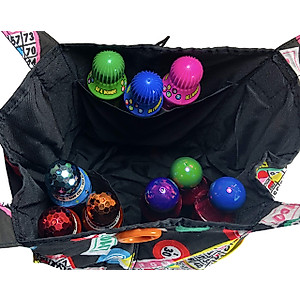 Fashionable Quilted Bingo Bag w/ One Large and Three Small Interior Pockets