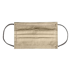 50 Pack Thanksgiving Days Disposable_Face_Masks_for Adult, 3 Layer Disposable Face Protection for Holiday Party(Khaki, 50 PCS)