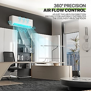 Magshion 12000 BTU Mini Split AC/Heating System with 1 Ton Pre-Charged Heat Pump, 22 SEER2 115V Wifi Enabled Wall Mounted Inverter AC - Cools Rooms up to 550 Sq. Ft, Installation Kits Included