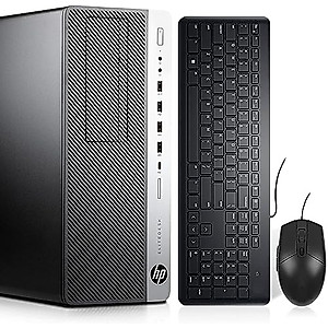 HP EliteDesk 800 G3 Small Form Factor PC (with RGB Keyboard), Intel i7 6700 up to 4.0 GHz, 32GB DDR4, 1TB SSD, 500GB HDD, 4K Support, WiFi, BT, DP, Win 10 Pro (Renewed)
