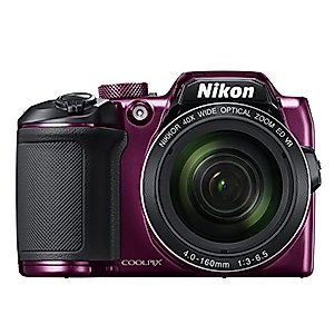 Nikon COOLPIX B500 16MP 40x Optical Zoom Digital Camera with Built-in Wi-Fi - (Plum) - (International Version)