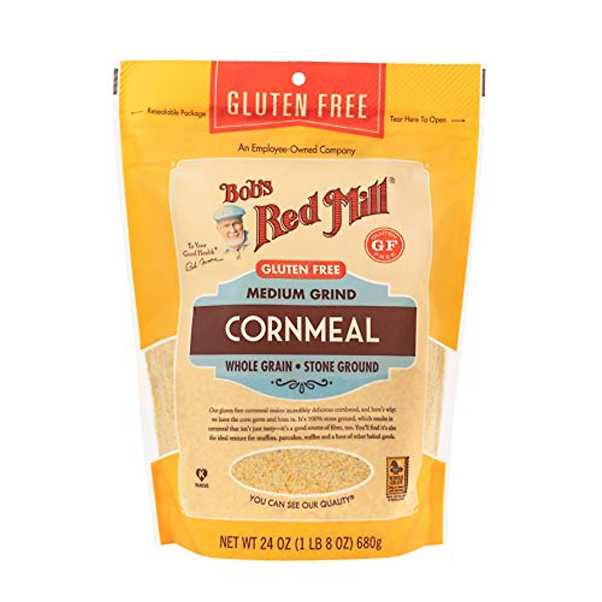 Bob's Red Mill Gluten Free Cornmeal, 24-ounce (Pack of 4)