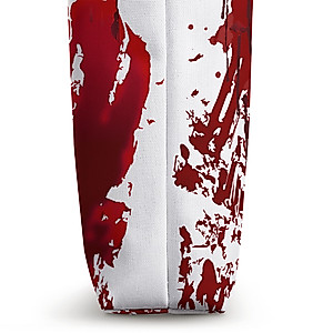 Bloody Red Blood Splatter Halloween Zombie Horror Graphic Tote Bag