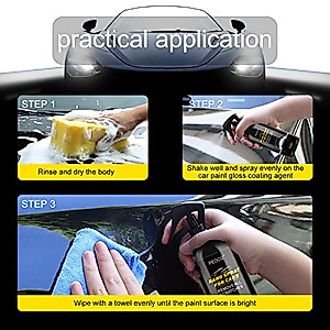 2PCS Car Scratch Removal Spray, Nano Spray for Cars, Car Nano Repairing Spray, Protection & Swirl Remover Polish, Scratch Removal for All Car Body, Removes Any Scratch and Mark