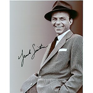 Kirkland Frank Sinatra, 8 X 10 Photo Display Autograph on Glossy Photo Paper