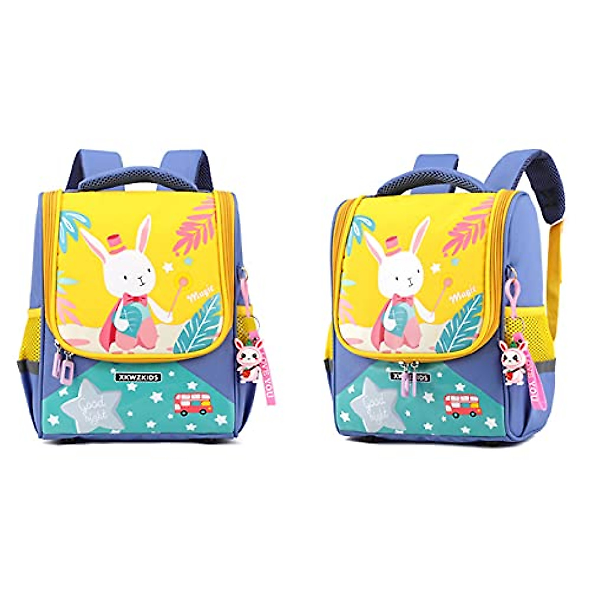 JiaYou Unisex Preschool Backpack Kindergarten Cartoon bag Girls Boys Daypack(Yellow Rabbit,10 Liters)