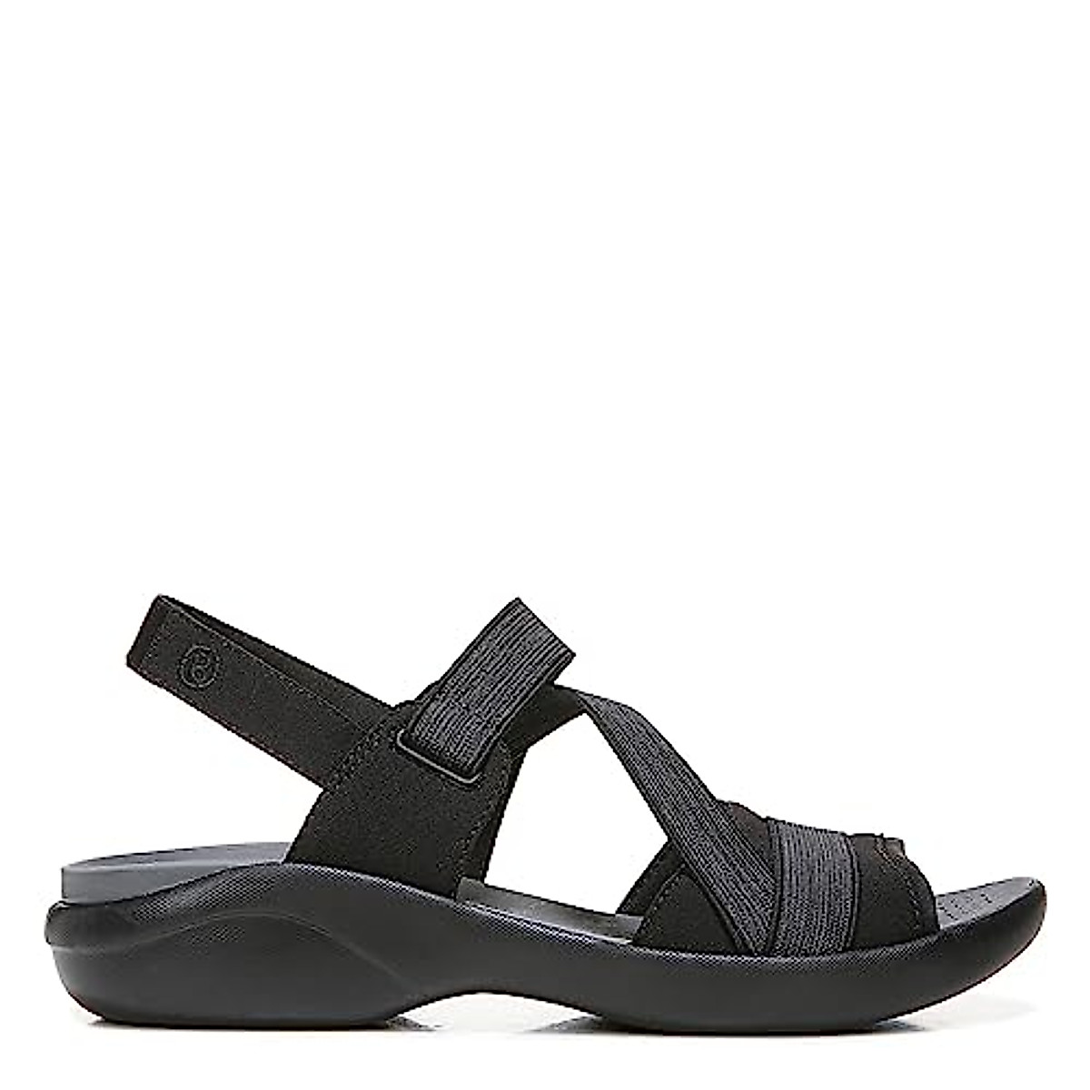 BZees Womens Chance Strappy Sandal Black 11 M