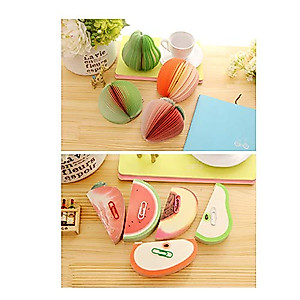 10 Styles 3D Fruit Shaped Portable Mini Sticky Notes Memo Scratch Pads Paper Notepads for Office School Holiday Gifts