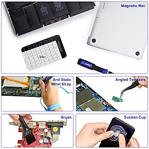 STREBITO Precision Screwdriver Set 191-Piece Multi-Bit Screwdriver 1/4 Inch Nut Driver Home Improvement Tool Electronic Repair Kit for Computer, iPhone, Laptop, PC, Cell Phone, PS4, Xbox, Nintendo