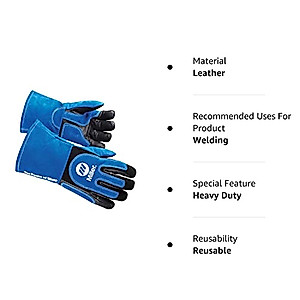 Miller Electric MIG/Stick Welding Gloves,Stick,PR, Large (263339)