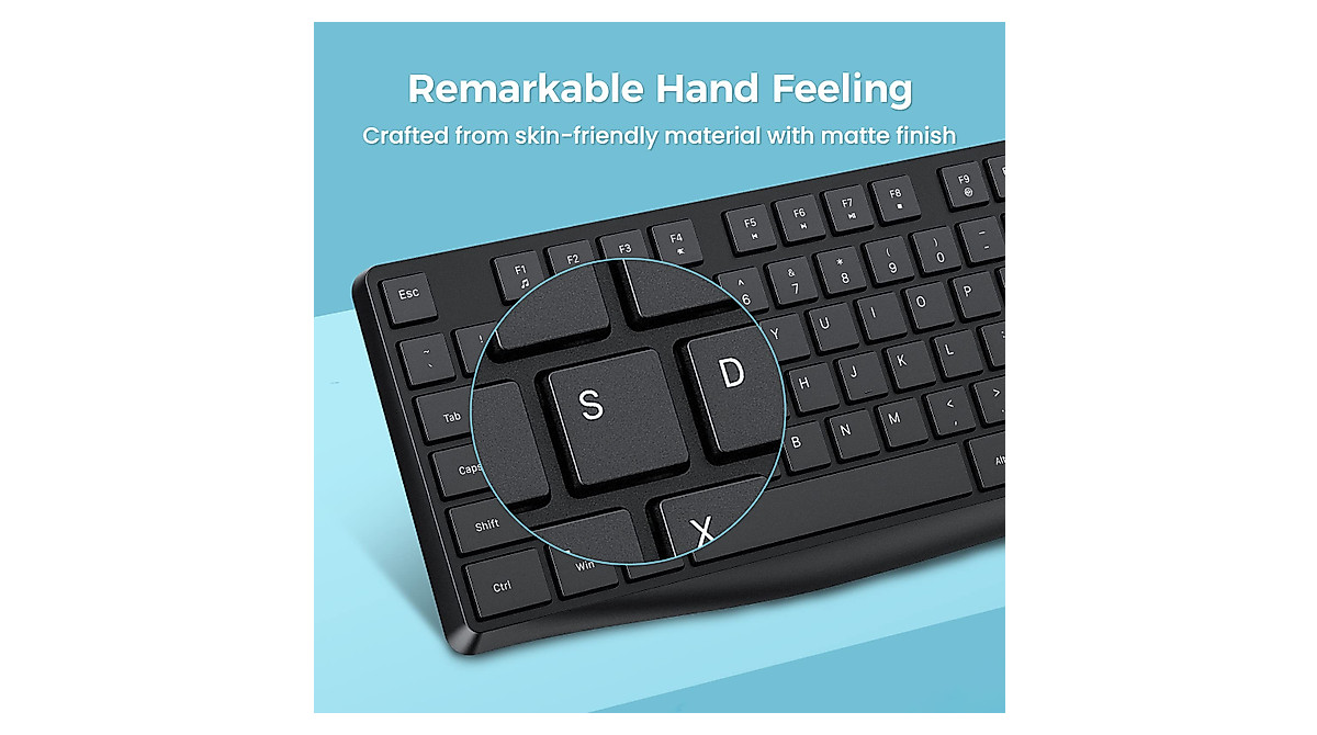 Lovaky MK98 Wireless Mechanical Keyboard - Ergonomic & Reliable 2.4G