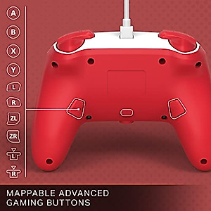 PowerA Enhanced Wired Controller for Nintendo Switch - Mario White