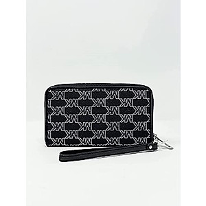 Michael Kors Jet Set Travel Large Phone Case Wristlet Wallet MK Black Multi