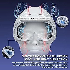 Face Cover for Pico4 Resilient Vent Leather Face Pad Replacement Soft Facial Interface Set Lightproof VR Accessories for Pico 4 Headset Cooling Fan Set