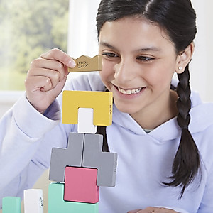 Hasbro Gaming Jenga Maker, Wooden Blocks, Stacking Tower Game, Game for Kids Ages 8 and Up, Game for 2-6 Players, Play in Teams