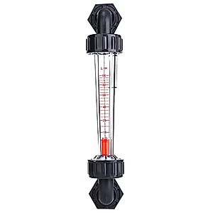Liquid Flow Measuring Tool, 1/2in Male Thread Tube Type Easy Reading Waterflow Meter 10-100LPH High Accuracy for Various Liquid Media