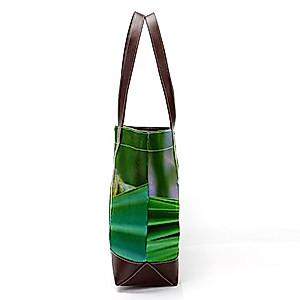 TBOUOBT Handbags for Women Fashion Tote Bags Shoulder Bag Satchel Bags, Green Leaves Change Dragon