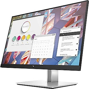 HP EliteDisplay E24 G4 24 Inch IPS LED Backlit, FHD 1920 x 1080, Blue Light Filter, HDMI, VGA, DisplayPort Monitor (Renewed)