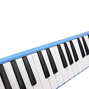 Mibee 32 Piano Keys Melodica Musical Instrument for Music Lovers Beginners Gift with Carrying Bag (Blue) 20220318 0