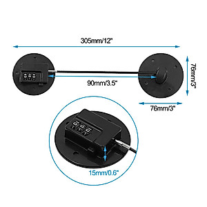 BokWin Refrigerator Combination Lock, Refrigerator Child Lock, Freezer Door Lock, Strong Adhesive Coded Lock Fridge Safety Lock Children File Drawer Cupboard Lock, No Keys Needed - Just Stick It
