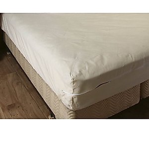 Arkwin Home Products College Dorm Unbleached Cotton Mattress Cover,Twin Extra Long, Zips Around The Mattress