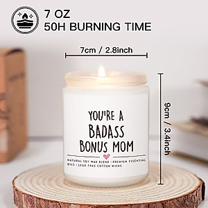 Bonus Mom Gifts from Daughter/Son, Mothers Day Gifts for Mother-in-Law, Candle Gift for Stepmom, Boyfriends Mom, Girlfriends Mom, Birthday Christmas Gifts for Step Mom, Adopted Mom, Second Mom