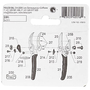 Felco 291 Replacement Springs Pruners Models, 2-Pack