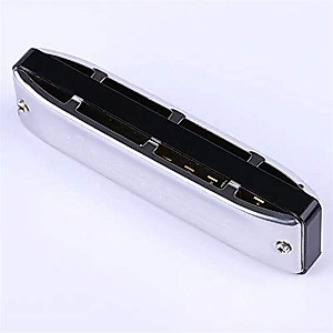 WAAZVXS Diatonic Harmonica 10 Holes 20 Note Blues Harp Key C ABS Comb Brass Reeds Musical Instruments (Color : Key A)