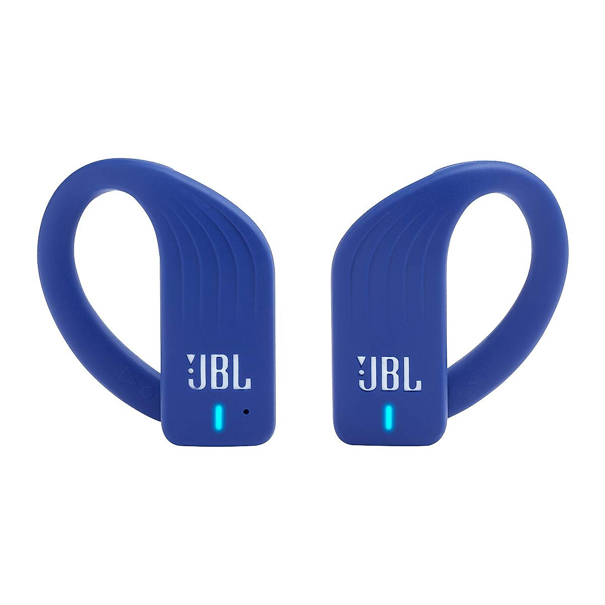 JBL ENDURANCE PEAK - True Wireless Earbuds, Bluetooth Sport Headphones with Microphone, Waterproof, up to 28 Hours Battery, Charging Case and Quick Charge, Works with Android and Apple iOS (blue)