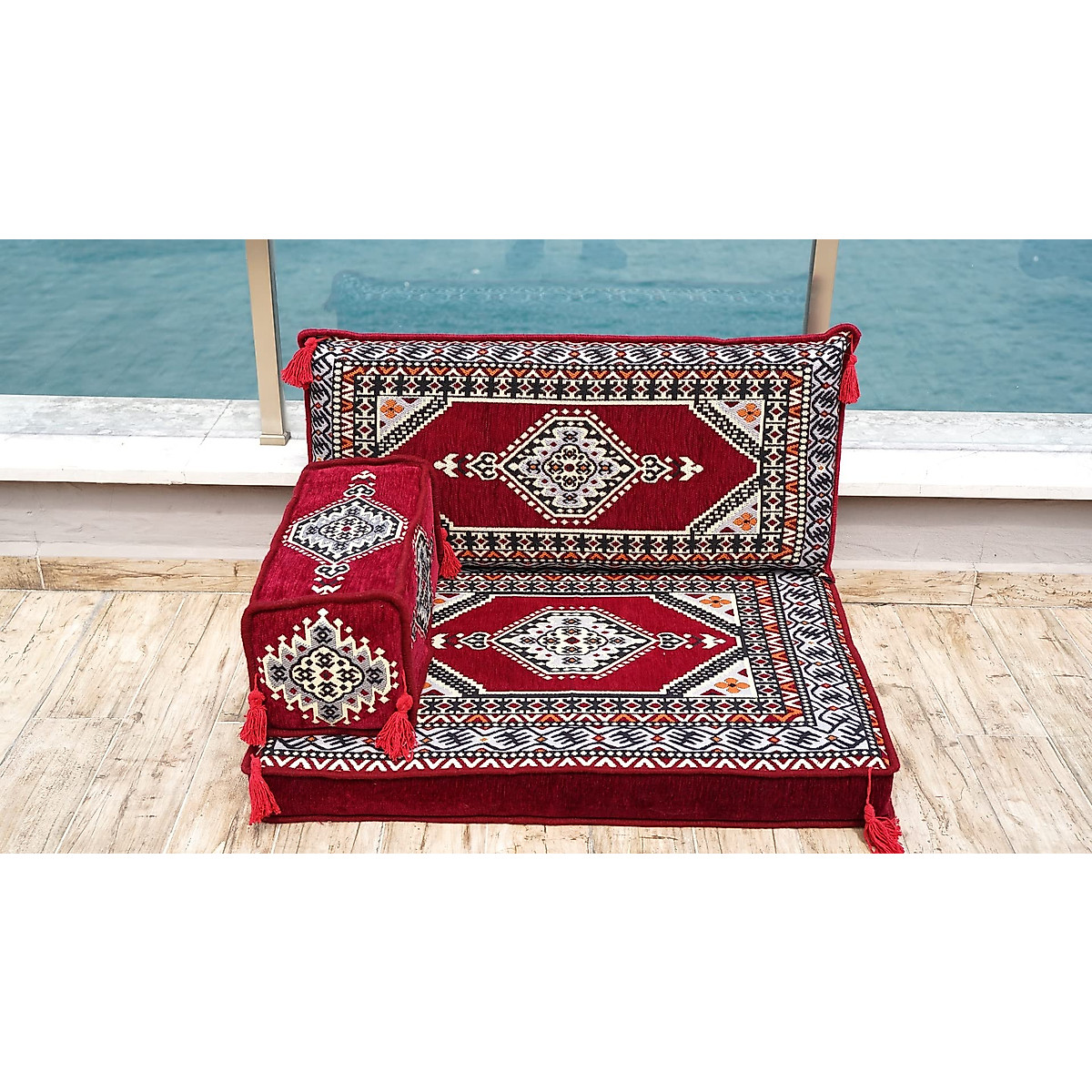 Arabic Living Room, Moroccan Home Decor, Floor Cushion, Arabic Floor Couch, Turkish Floor Sofa, Ethnic Sofa, Arabic Sofa Seating