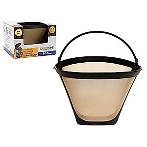 GoldTone Brand (Made in the USA) Reusable No.4 Cone Style Replacement Coffee Filter replaces your Cuisinart Permanent Coffee Filter for Machines and Brewers (1 Pack)