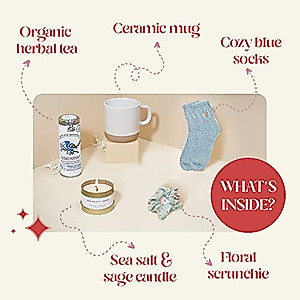 Unboxme Bluebird Morning Tea & Mug Care Package For Her | Thinking of You Gift, Birthday Gift For Women, Get Well Soon, Sympathy Gift, Self Care, Spa Gift Set, Holiday Gift, Thank You Gift