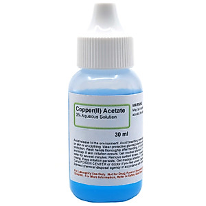 ALDON Innovating Science Copper(II) Acetate, 3% Aqueous Solution, 1 fl oz (30mL) - The Curated Chemical Collection