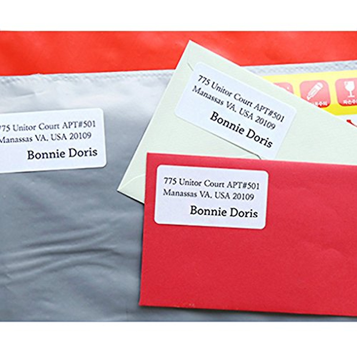 iMustech 65 Sheets Glossy Sticker Paper, A4 Self Adhesive Label Paper for Inkjet and Laser Printers