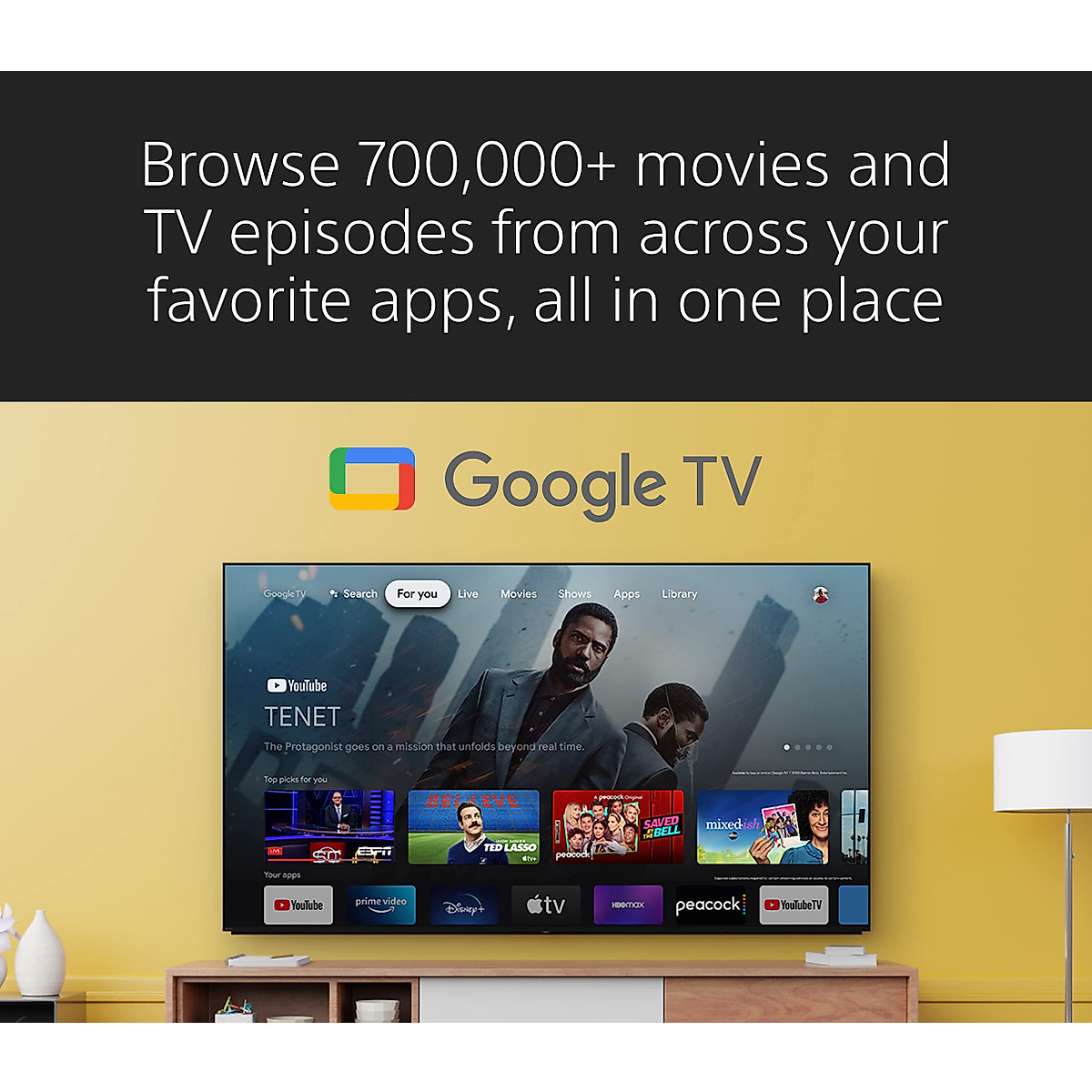 Sony 65 Inch 4K Ultra HD TV X85K Series: LED Smart Google TV with Dolby Vision HDR and Native 120HZ Refresh Rate KD65X85K- 2022 Model (Renewed)