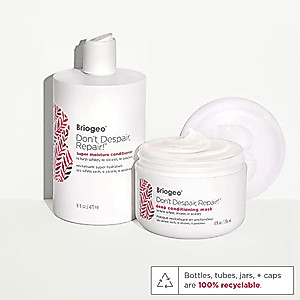 Briogeo Don't Despair Repair Super Moisturizing Conditioner for Dry Damaged Hair, Argan Oil for Repair and Colored Hair, 16 oz