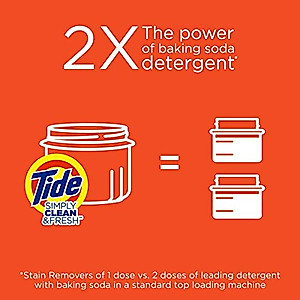 Tide Simply Clean & Fresh Liquid Laundry Detergent, Refreshing Breeze, 128 fl oz (3.78 L)