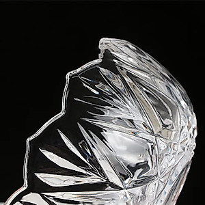 Youeon Set of 4 Glass Candy Dish with Lid, 6.2" Decorative Candy Bowl, Crystal Candy Jar, Cookie Jar, Jewelry Dish, Covered Candy Jar for Kitchen, Home, Office Desk, Candy Buffet