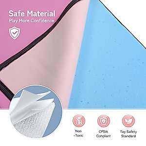 JOYMOR Indoor Soft Foam Climber Play Sets, Beginner Toddler Climber with Slide, Stairs and Ramp, Indoor Climbing Toys for Toddlers, Kids and Children