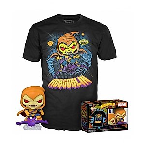 Funko POP! & Tee: Animated Spider-Man - Hobgoblin - Glow in The Dark - Extra Large - (XL) - Marvel - T-Shirt - Clothes with Collectable Vinyl Figure - Gift Idea - Toys and Short Sleeve Top for Adults
