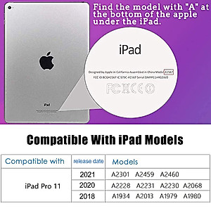 Muntonski Anti Blue Light Compatible with iPad Pro 11 Screen Protector (2018 2020 2021) 11inch tempered Glass 9H Hardness 2 Pack