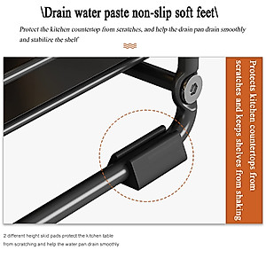 LEAYAN Under Sink Storage Under Sink Storage, 2 Tier Under Sink Storage Organizer for Bathroom Kitchen Multi-Purpose Standing Rack Organizer Under Sink Rack Shelf, White 35x21.5x43cm