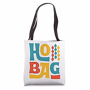 Ho Bag Tote Funny Canvas Overnight Bag Retro Lettering Tote Bag