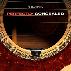 D'Addario Accessories Ukulele Tuner - Ukulele Sound Hole Tuner - Digital Tuner - Non Marring Sound Hole Clip - Full Color Display - Quick & Accurate Tuning